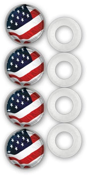American Flag fastener caps – Auto License Plates Frames