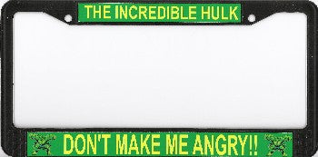 The Incredible Hulk Photo License Plate Frame – Auto License Plates Frames