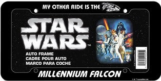 Millennium Falcon Plastic License Plate – Auto License Plates Frames
