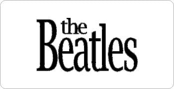 The Beatles on White License Plate – Auto License Plates Frames