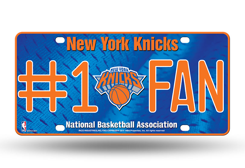 New York Knicks #1 Fan Metal License Plate – Auto License Plates Frames