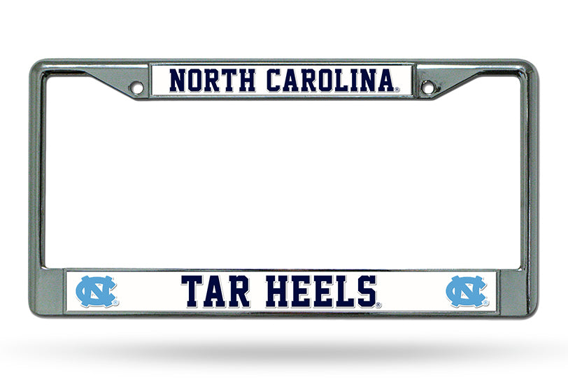 North Carolina Tar Heels Chrome License Plate Frame – Auto License ...