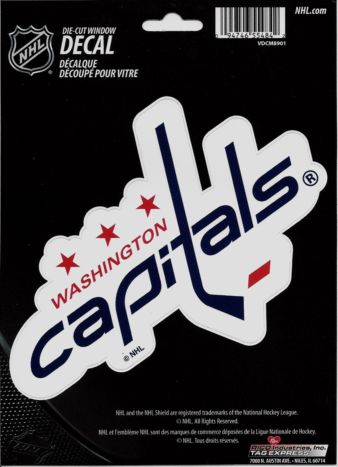 Washington Capitals Die Cut Vinyl Decal – Auto License Plates Frames