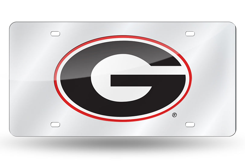 Georgia Bulldogs Silver Laser License Plate – Auto License Plates Frames