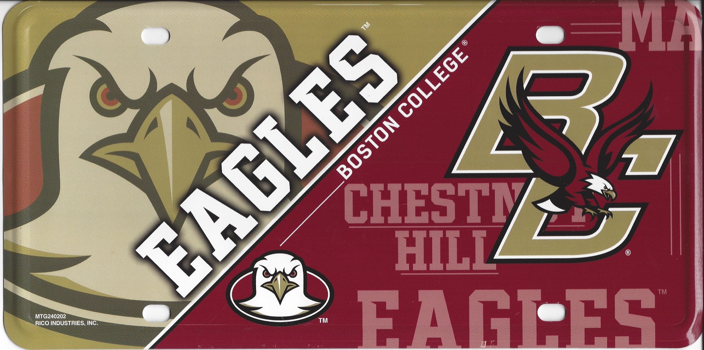Boston College Eagles Metal License Plate – Auto License Plates Frames