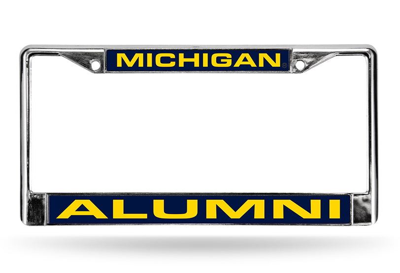 Michigan Wolverines Alumni Laser Chrome License Plate Frame – Auto ...