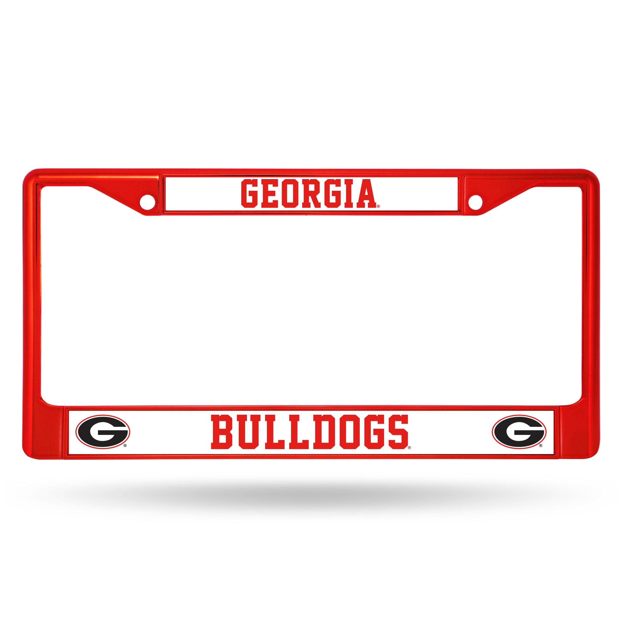 Georgia Bulldogs Anodized Red License Plate Frame – Auto License Plates ...