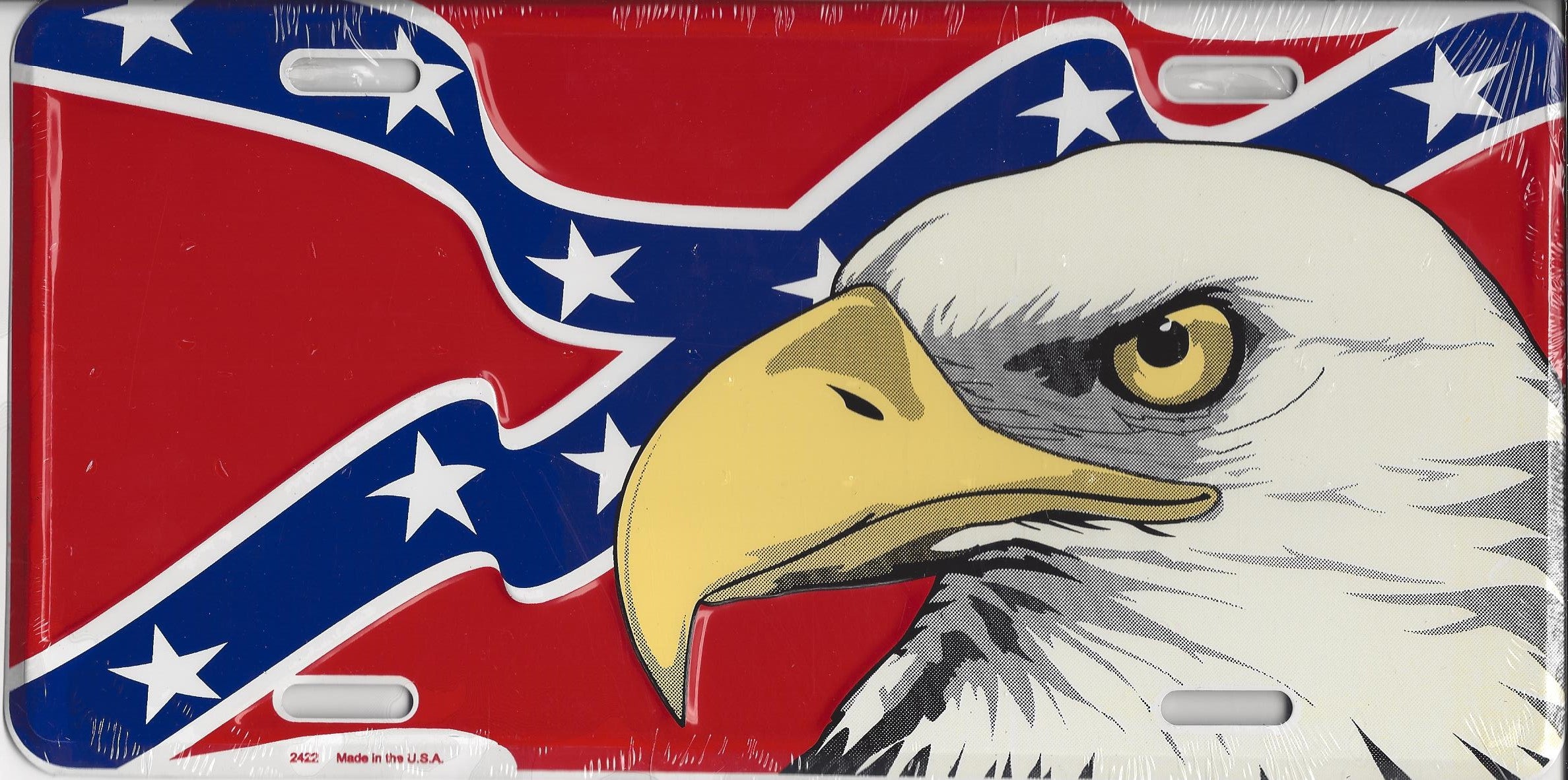 Eagle On American Flag License Plate – Auto License Plates Frames