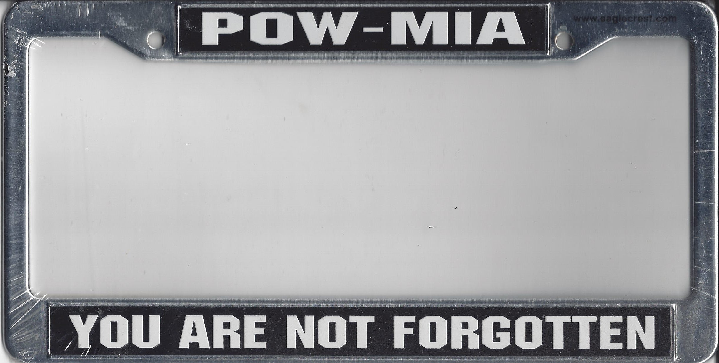POW - MIA You Are Not Forgotten Chrome License Plate Frame – Auto ...