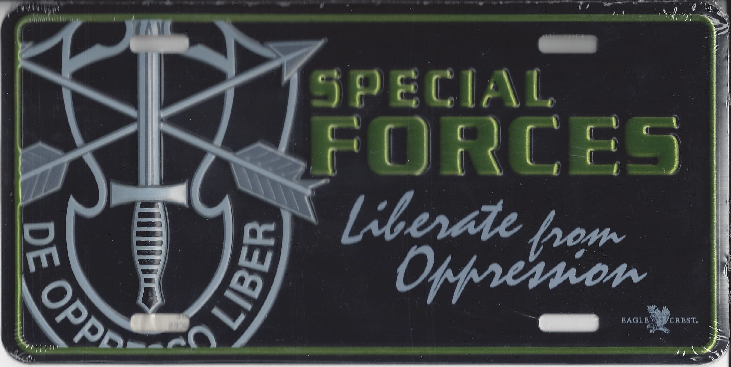 Special Forces Liberate From Oppression Metal License Plate – Auto ...