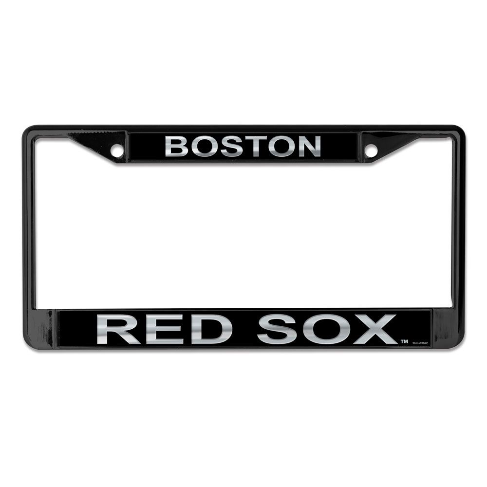 Boston Red Sox Laser Black License Plate Frame – Auto License Plates Frames