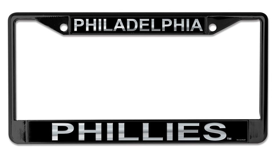 Philadelphia Phillies Laser Black License Plate Frame – Auto License ...