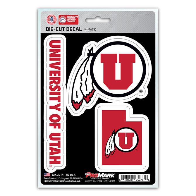 Utah Utes Team Decal Set – Auto License Plates Frames