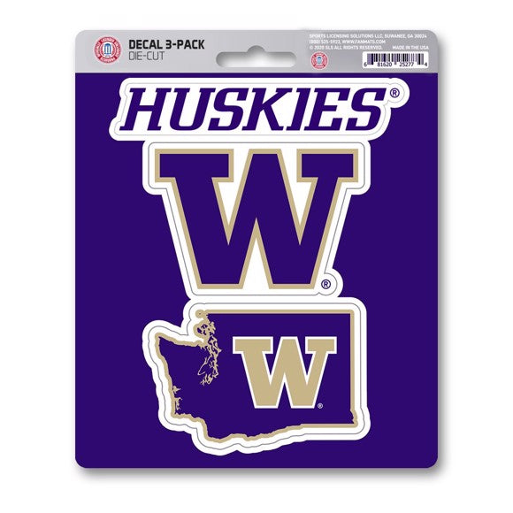 Washington Huskies Team Decal Set – Auto License Plates Frames