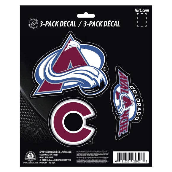 Colorado Avalanche Team Decal Set – Auto License Plates Frames