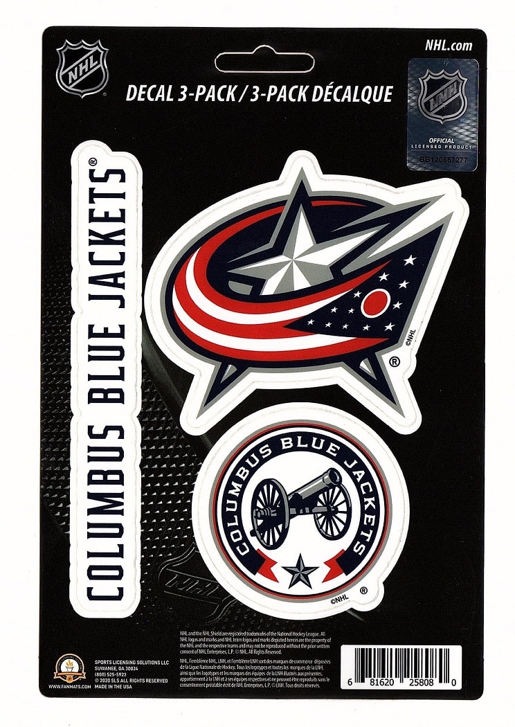 Columbus Blue Jackets Team Decal Set – Auto License Plates Frames