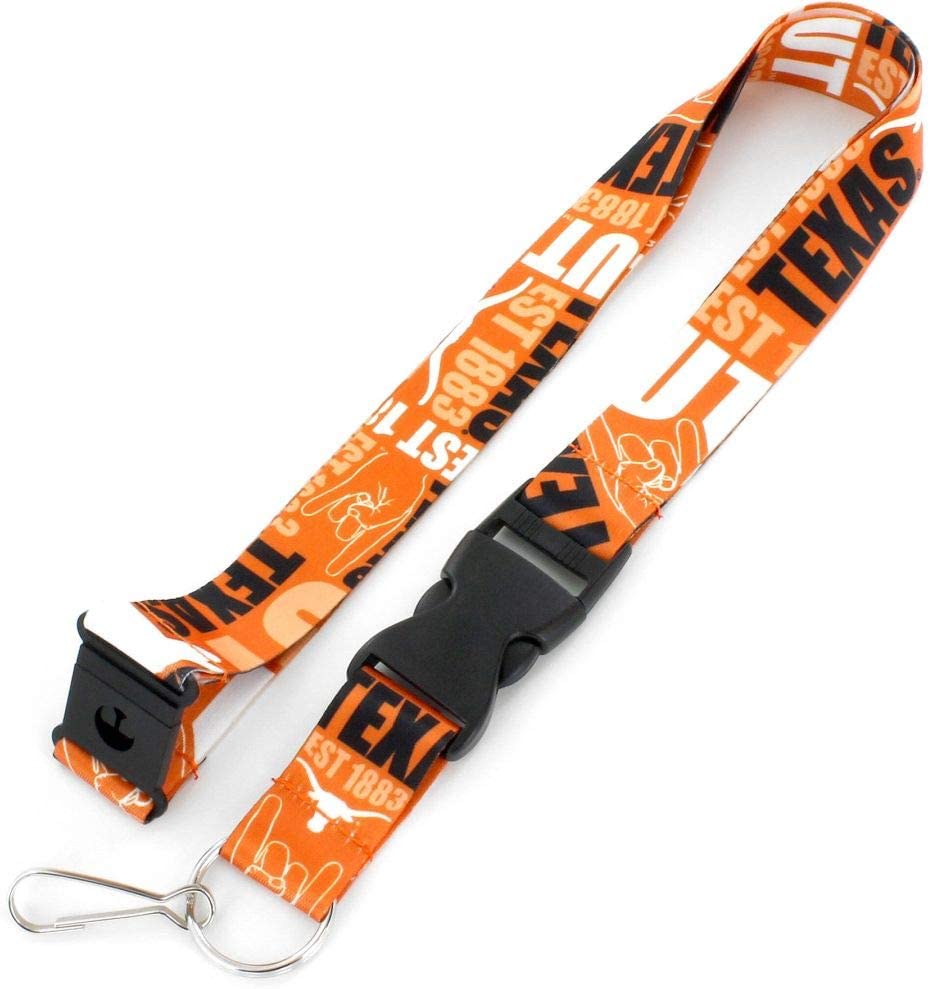 Texas Longhorns Dynamic Lanyard With Safety Latch – Auto License Plates ...