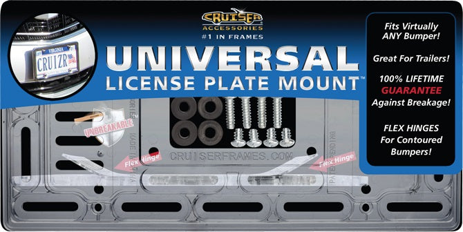 Universal Clear License Plate Mount – Auto License Plates Frames