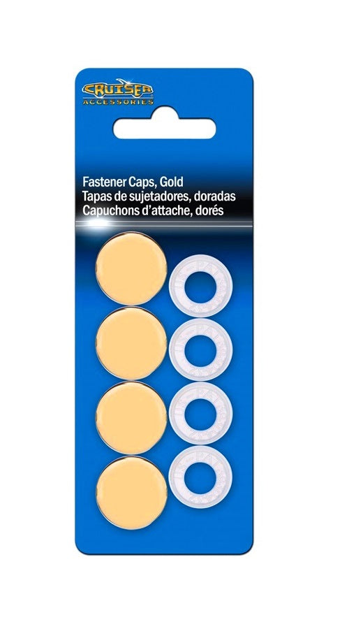 Gold Plated Plastic Fastener Caps – Auto License Plates Frames