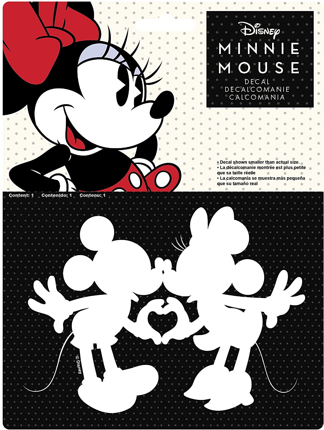 Mickey And Minnie Mouse Kissing Vinyl Decal – Auto License Plates Frames
