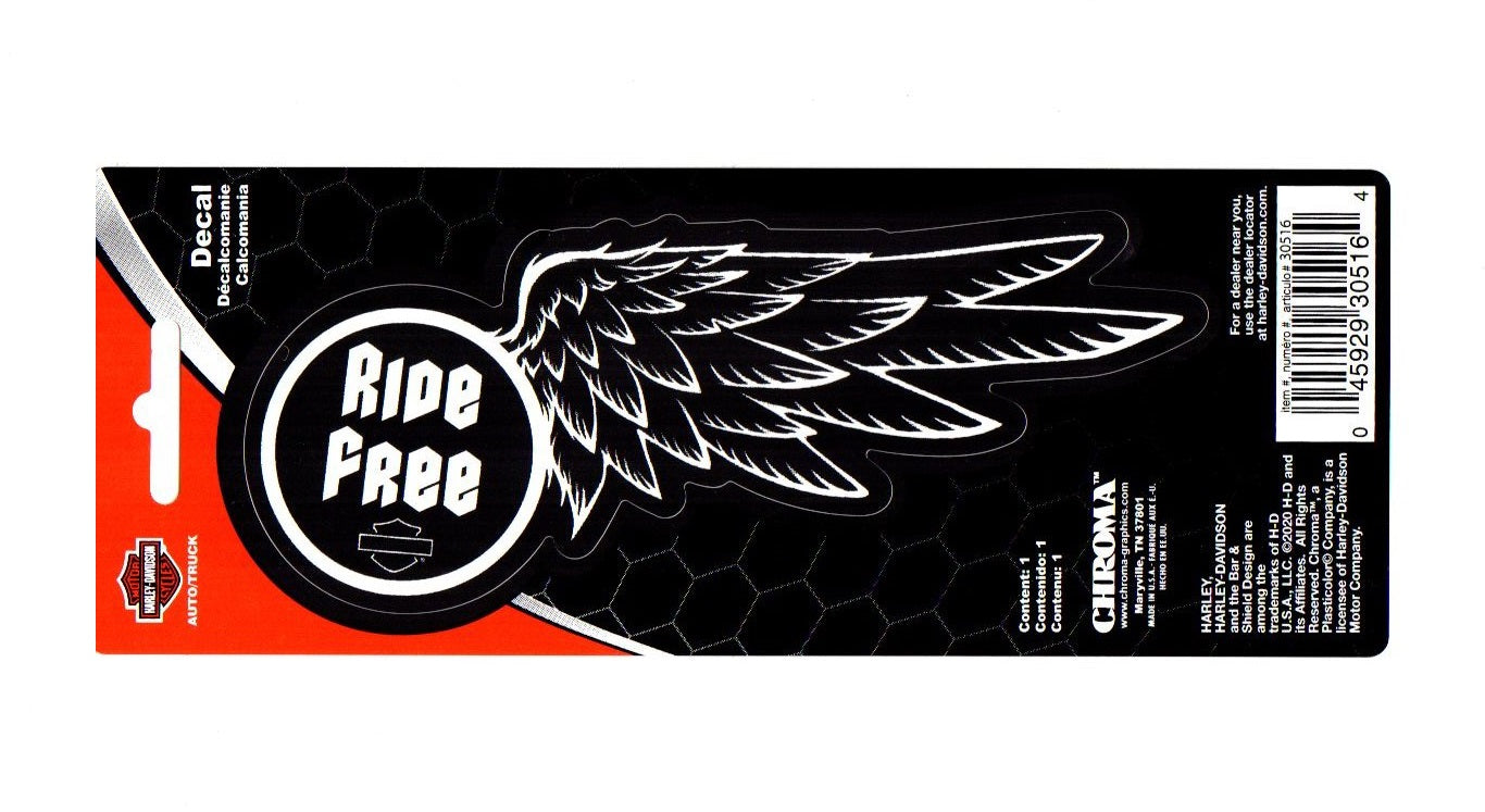 Harley-Davidson Ride Free Decal – Auto License Plates Frames