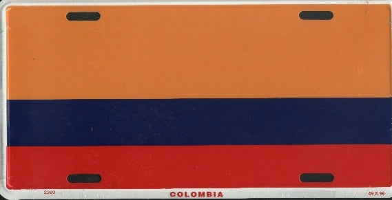 Colombia Flag License Plate – Auto License Plates Frames