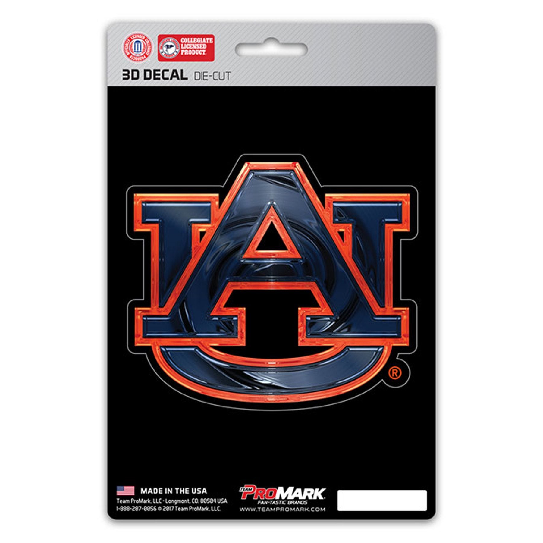 Auburn Tigers Die Cut 3D Decal – Auto License Plates Frames