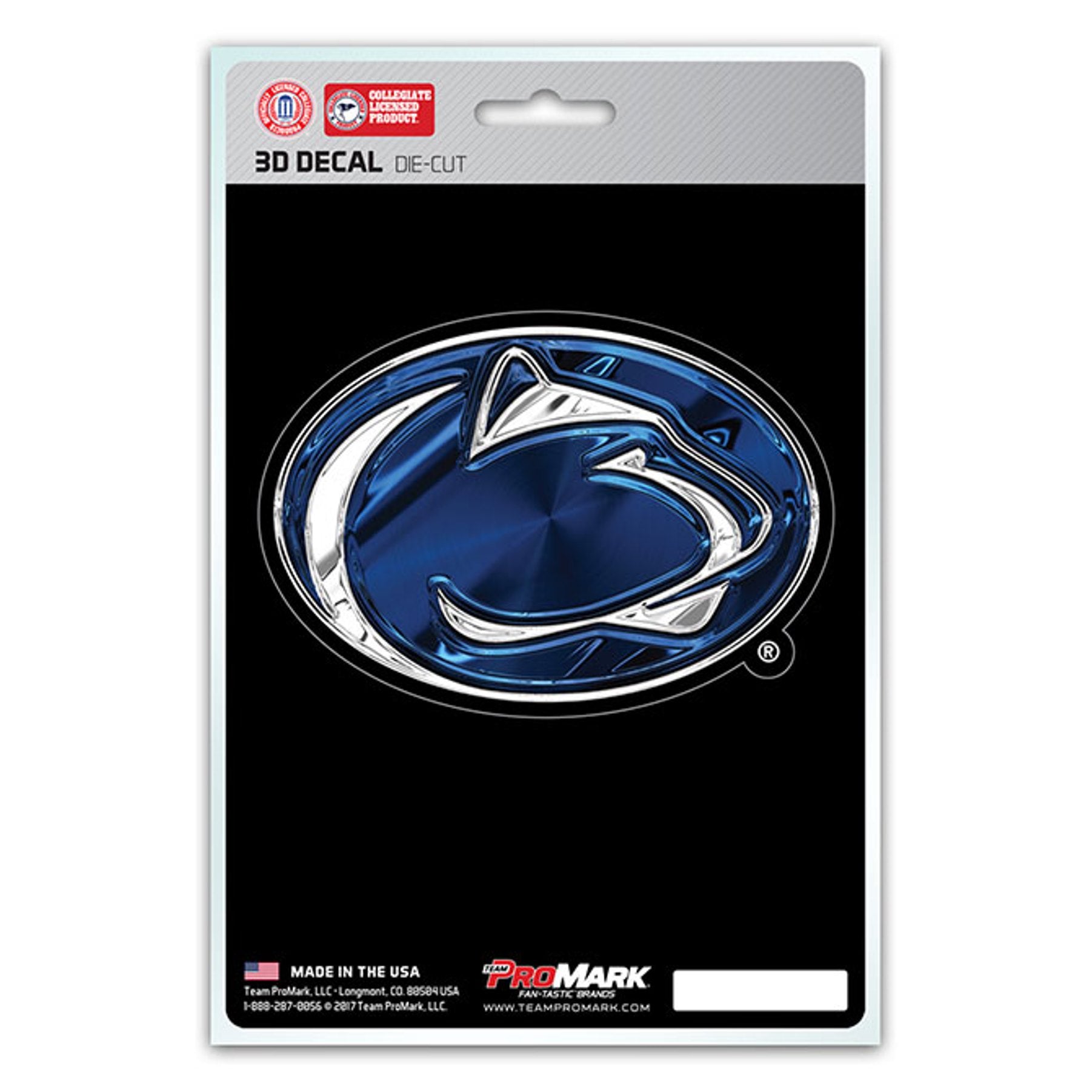 Penn State Nittany Lions Die Cut 3D Decal – Auto License Plates Frames