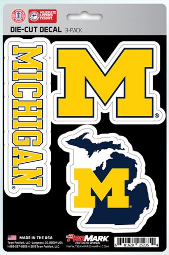 Michigan Wolverines Team Decal Set – Auto License Plates Frames