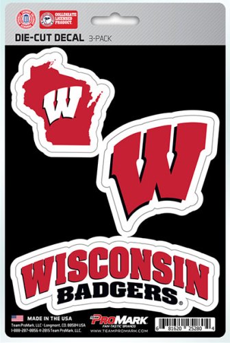 Wisconsin Badgers Team Decal Set – Auto License Plates Frames