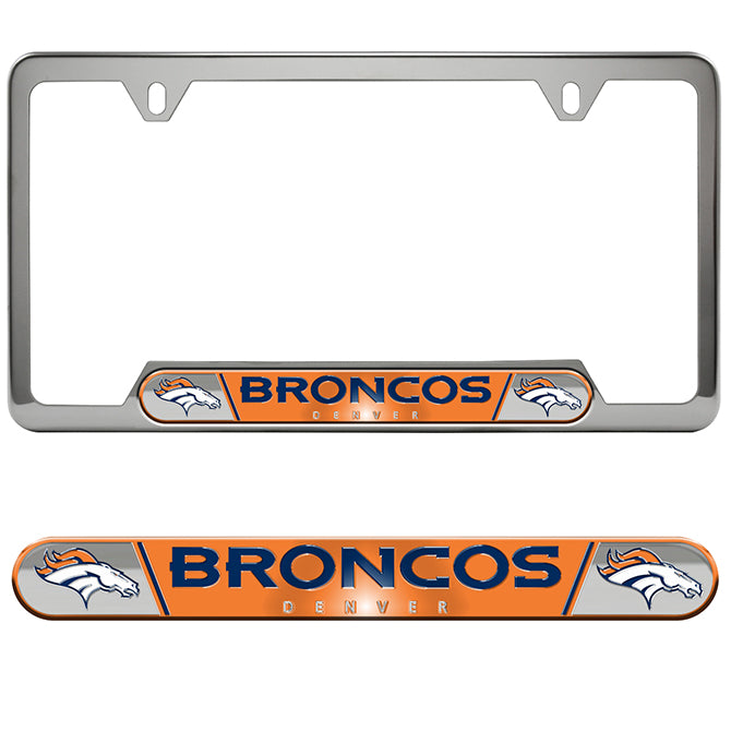Denver Broncos Premium Stainless License Plate Frame – Auto License ...