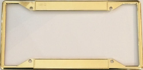 Every State Personalized Gold Double Panel License Plate Frame – Auto ...