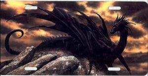 Dragon on Volcano Photo License Plate – Auto License Plates Frames