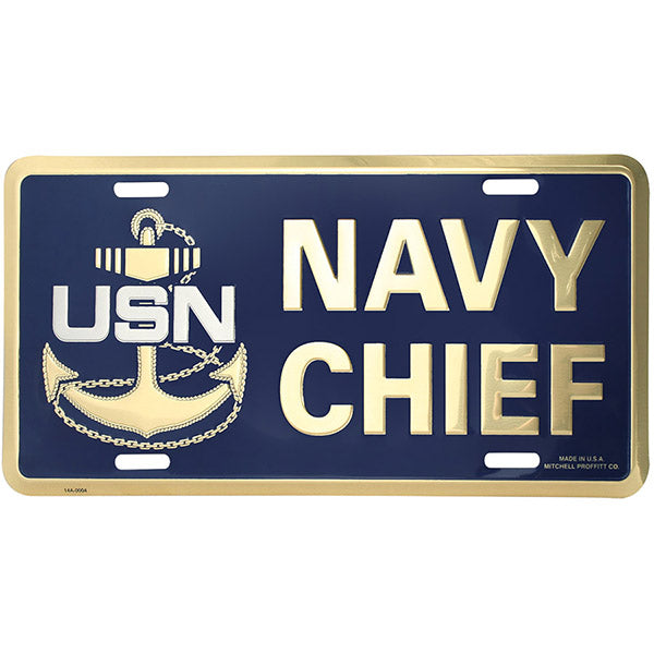 Navy Chief E-7 License Plate – Auto License Plates Frames