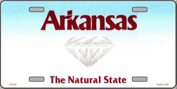 Arkansas State Background Metal License Plate – Auto License Plates Frames