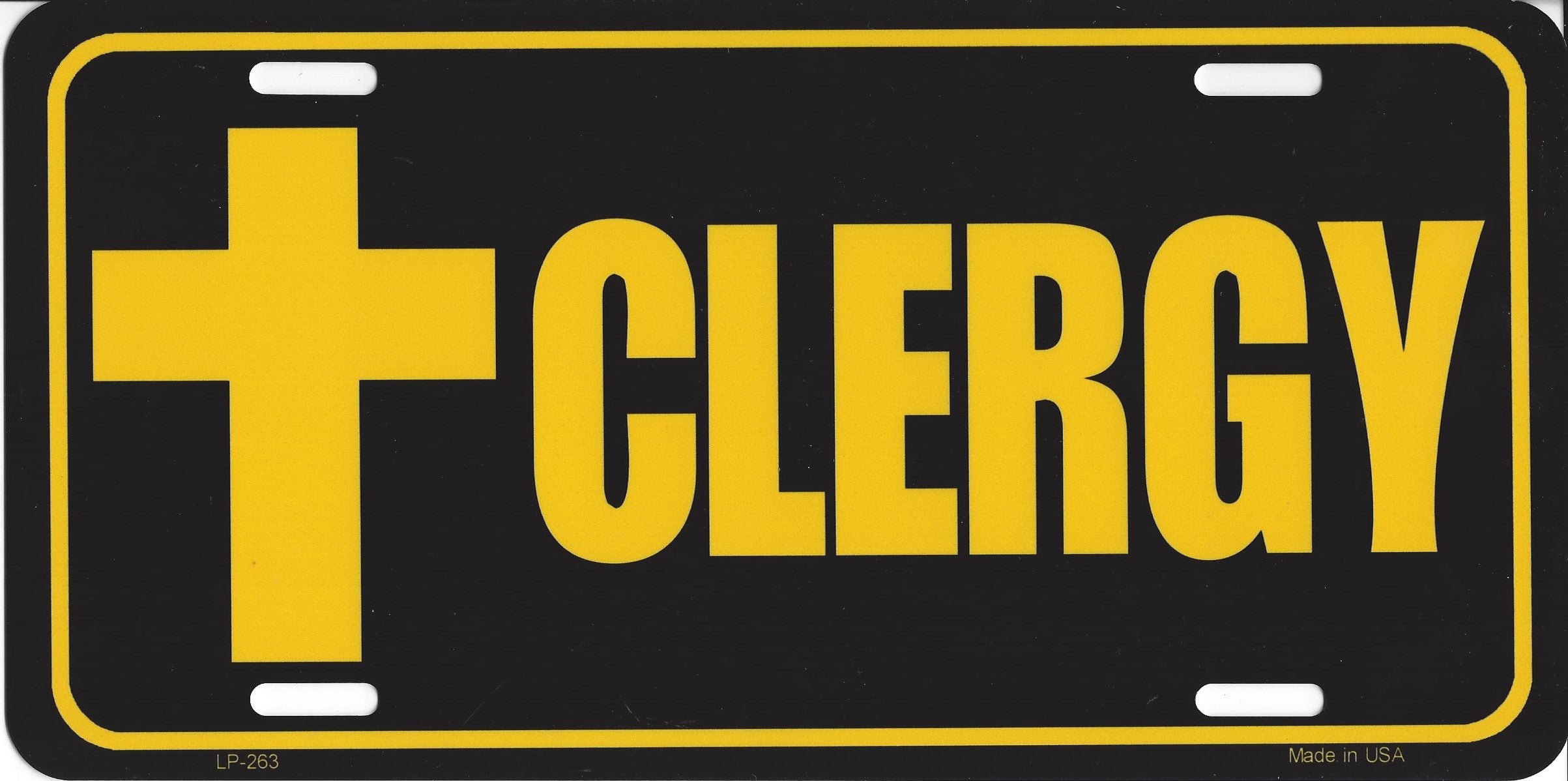 Clergy Metal License Plate – Auto License Plates Frames