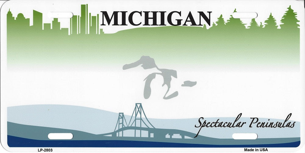 Michigan State Look A Like Metal License Plate – Auto License Plates Frames