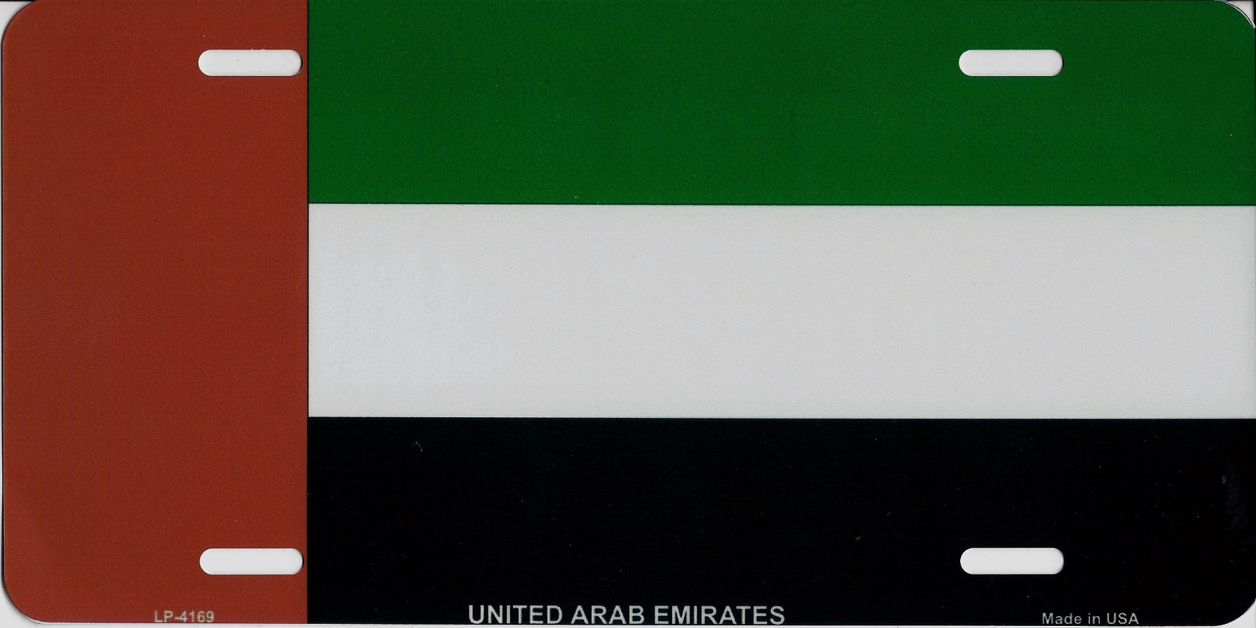United Arab Emirates Flag Metal License Plate – Auto License Plates Frames
