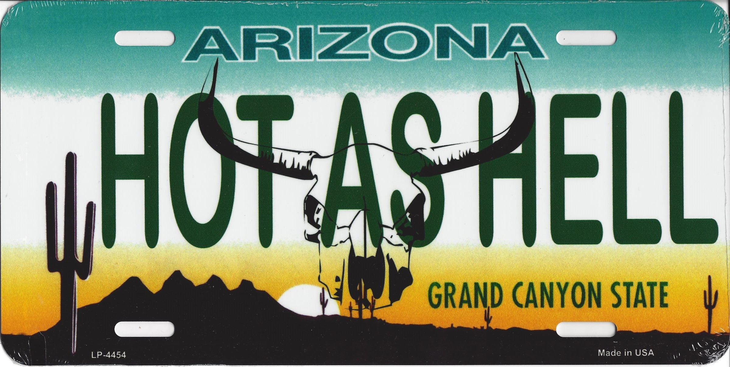 Arizona HOT AS HELL Metal License Plate – Auto License Plates Frames