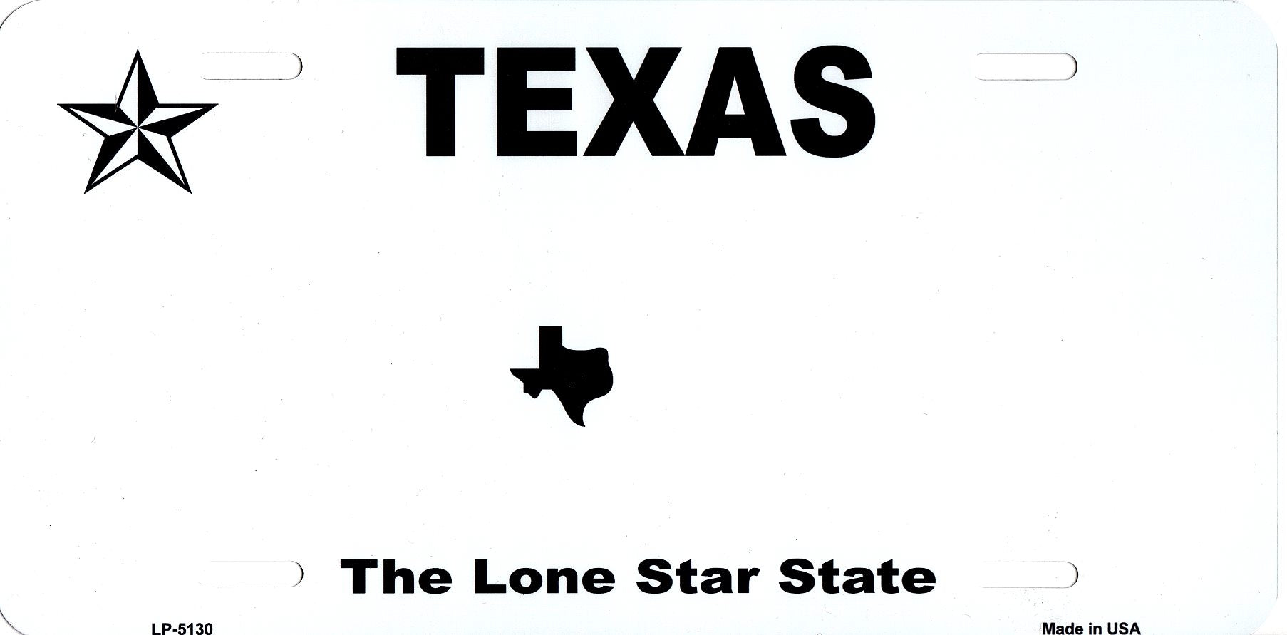 Texas State Background Blank Metal License Plate – Auto License Plates ...