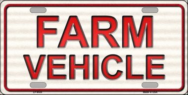 Farm Vehicle Metal License Plate – Auto License Plates Frames