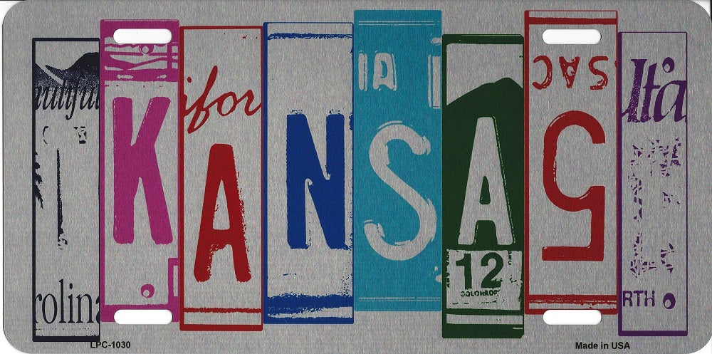 Kansas Cut Style License Plate – Auto License Plates Frames