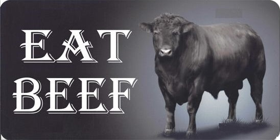Eat Beef Photo License Plate – Auto License Plates Frames