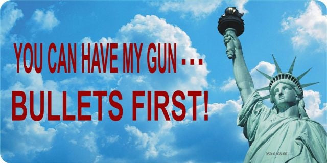 You Can Have My Gun ... Photo License Plate – Auto License Plates Frames