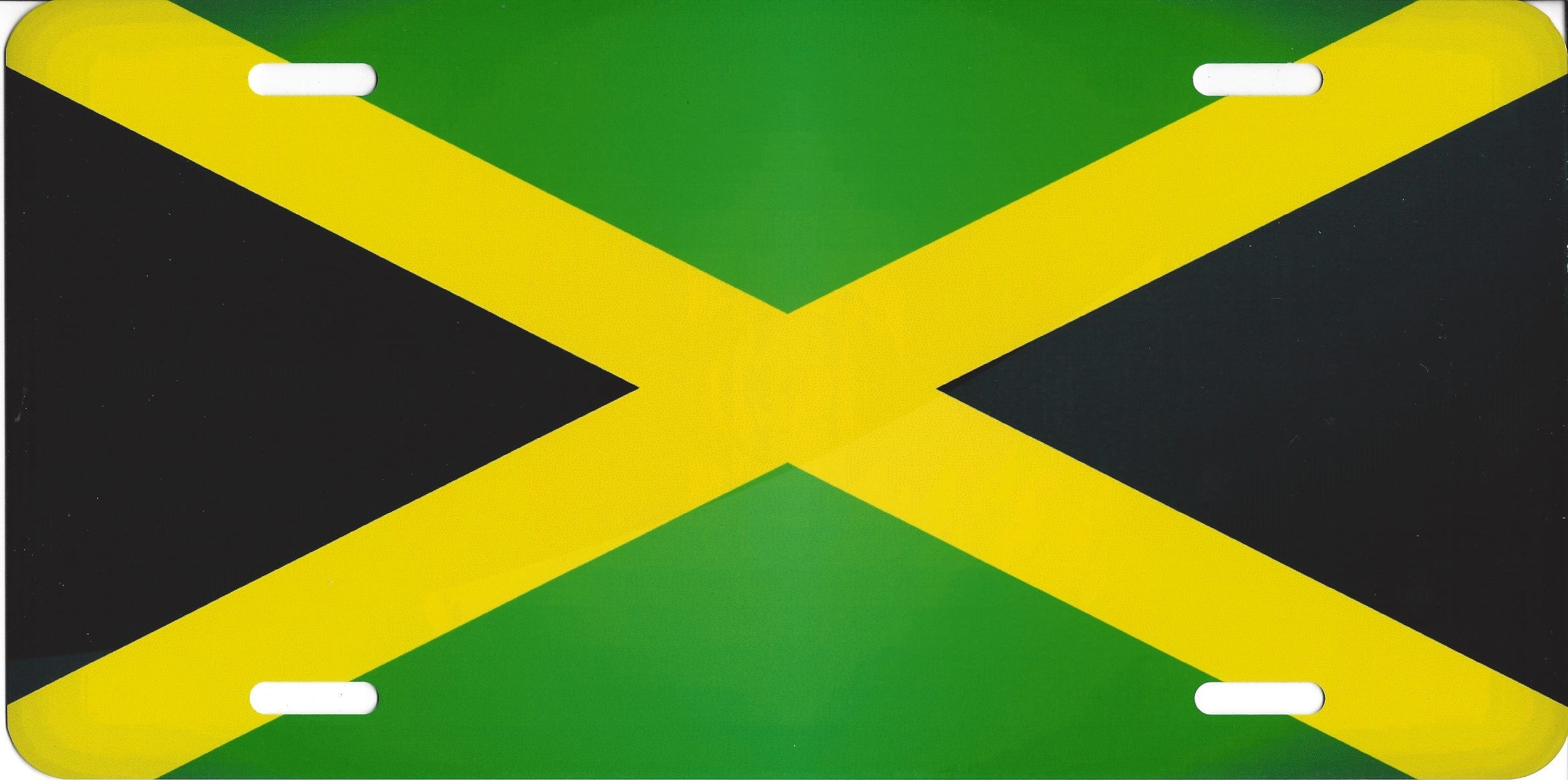 Jamaica Flag Photo License Plate – Auto License Plates Frames