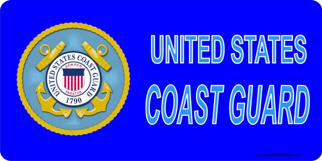 United States Coast Guard Photo License Plate – Auto License Plates Frames