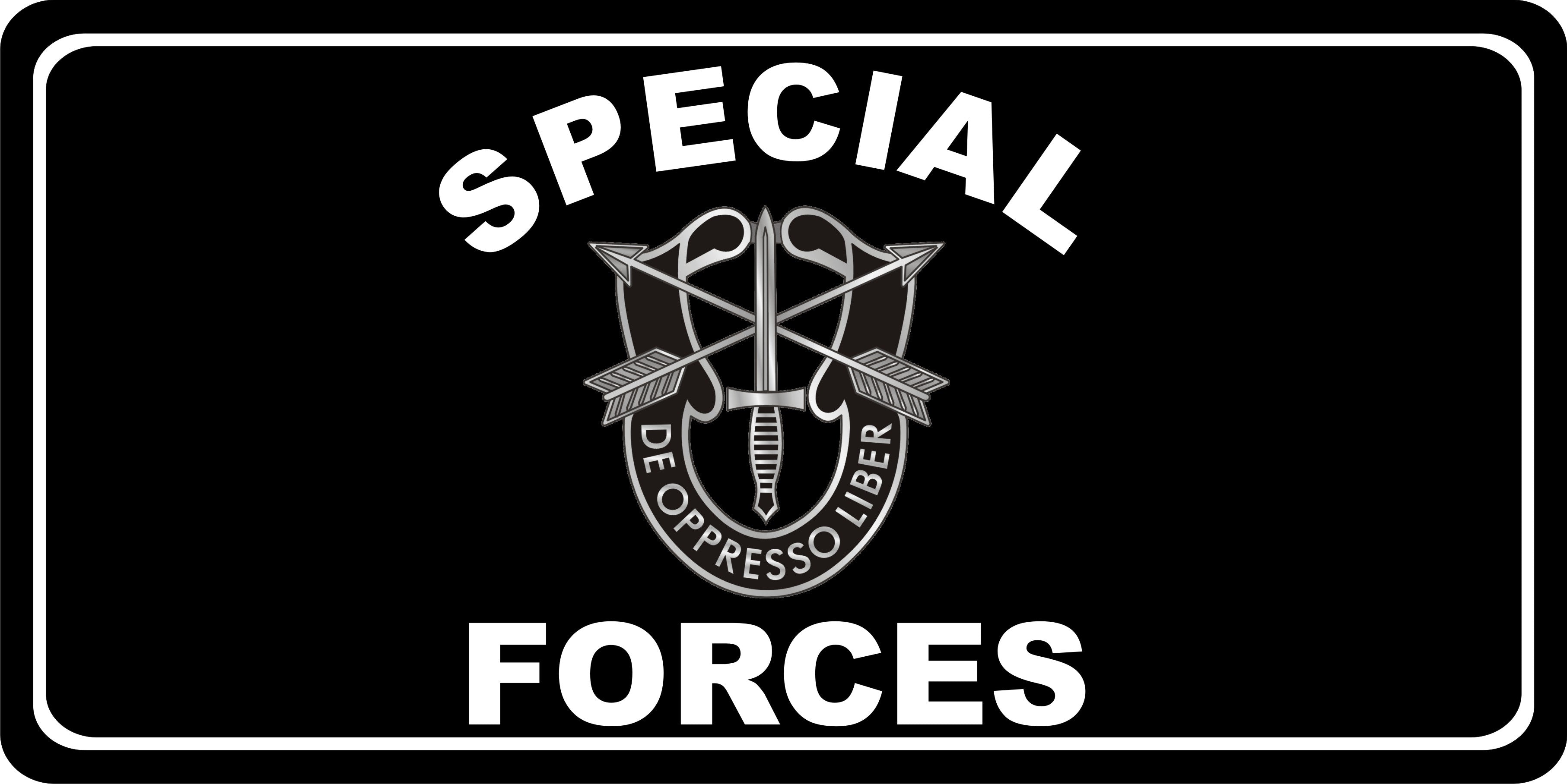 Special Forces Photo License Plate – Auto License Plates Frames