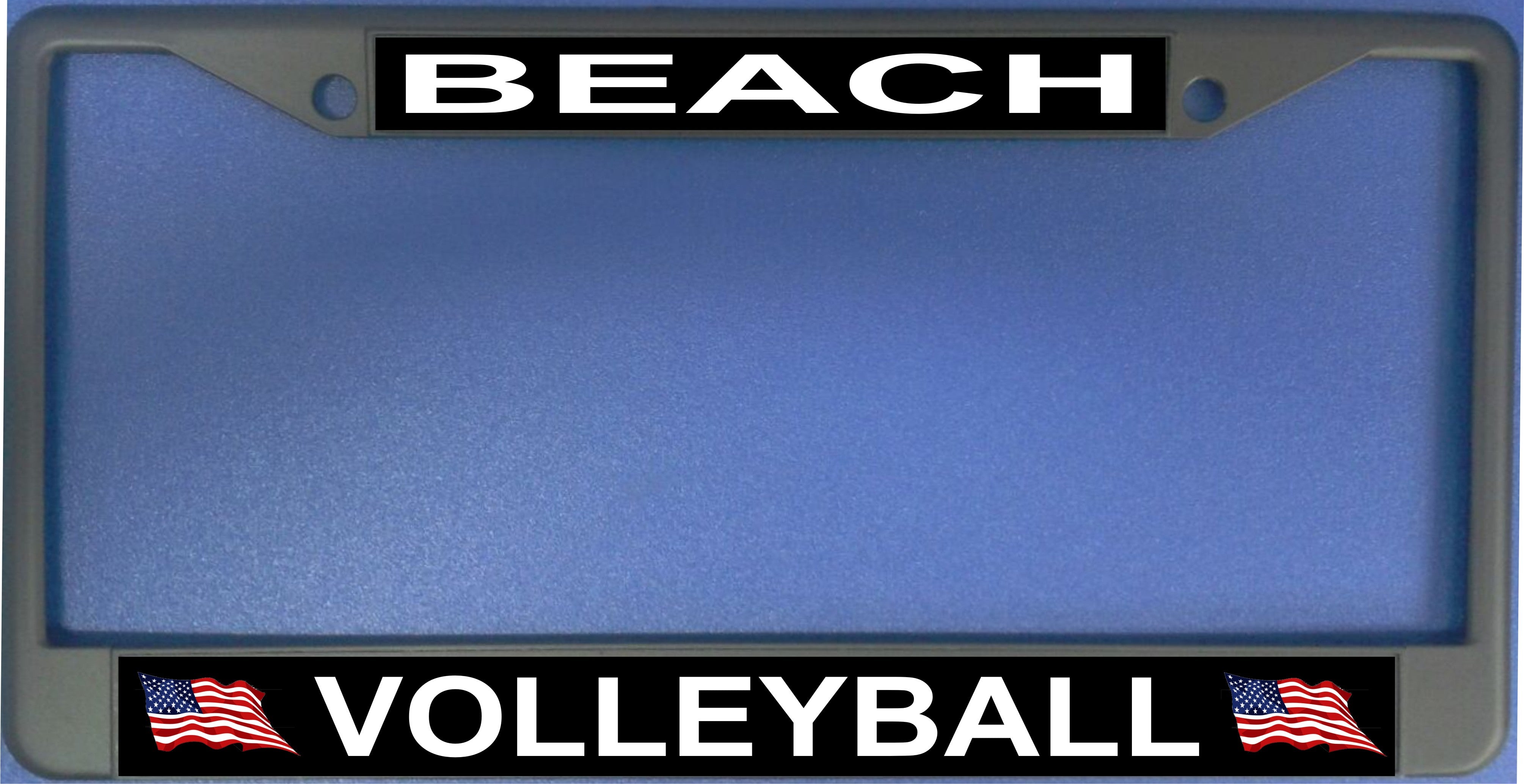 Beach Volleyball Photo License Plate Frame – Auto License Plates Frames