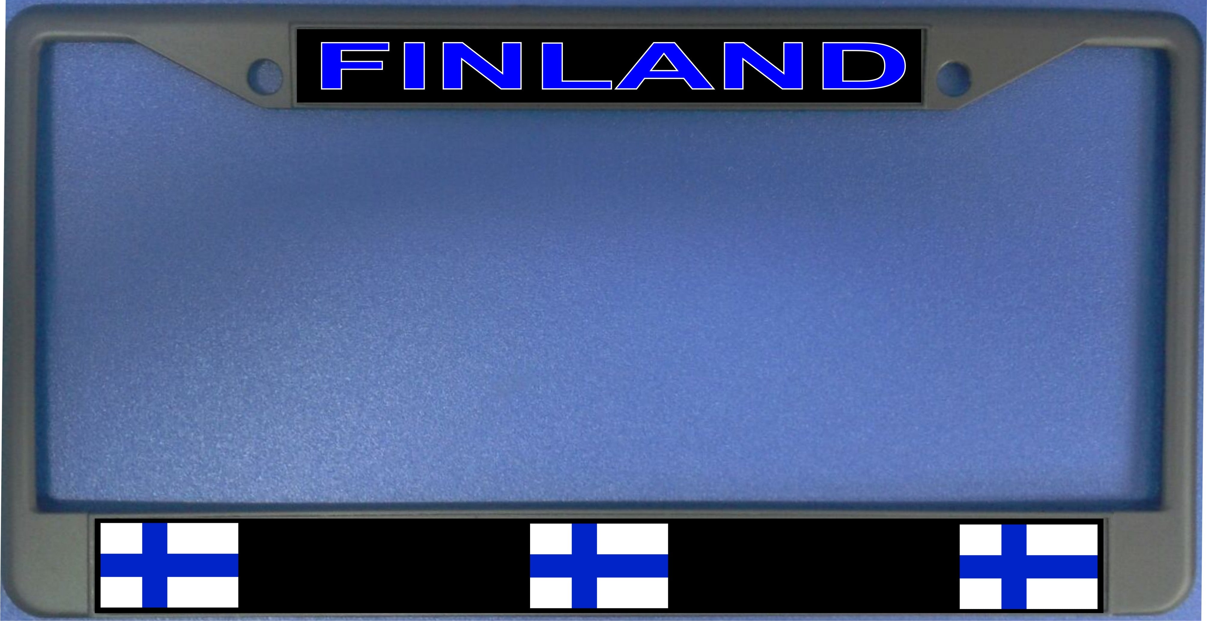 Finland Flag Photo License Plate Frame – Auto License Plates Frames