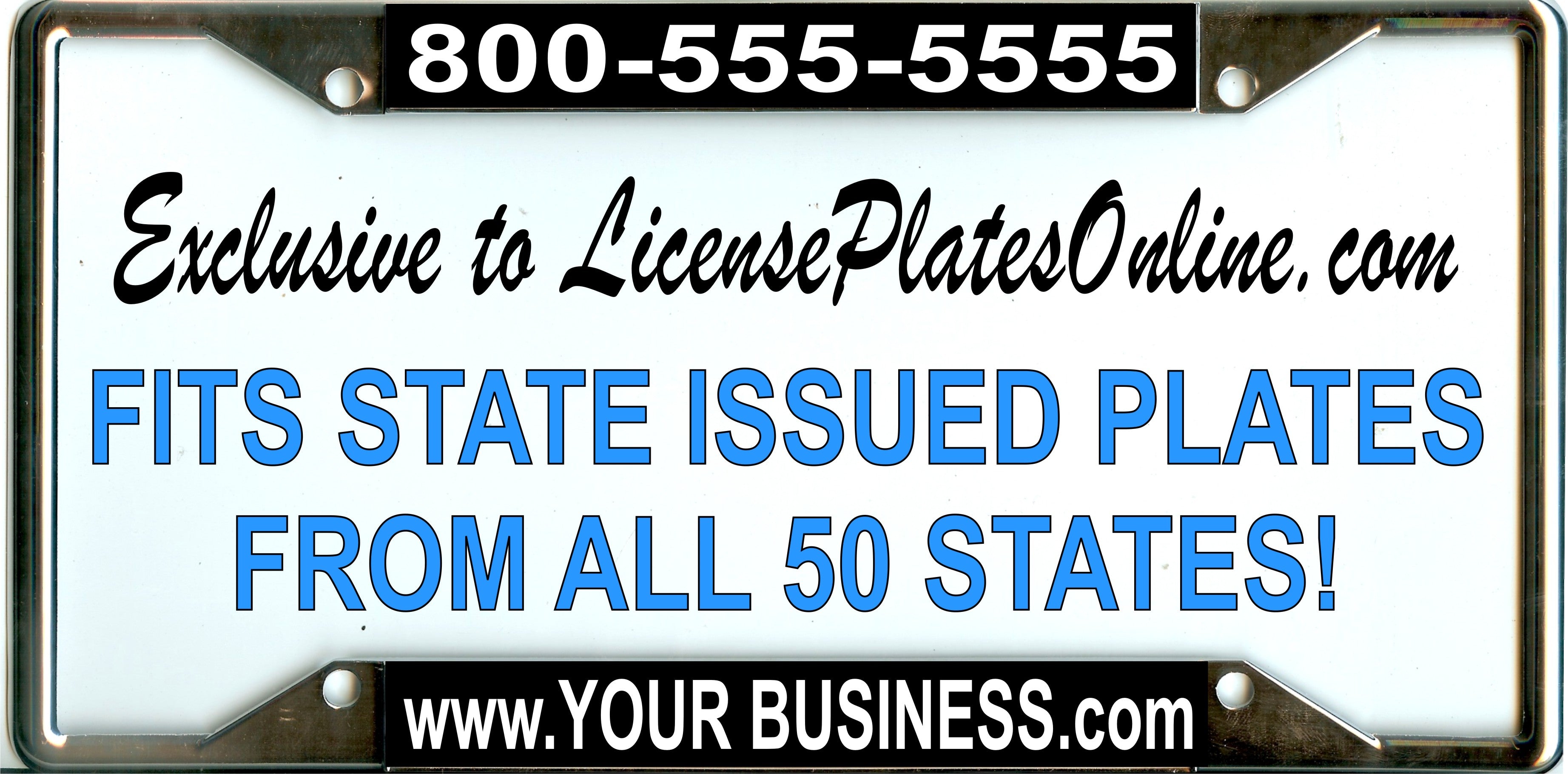 Custom Your Business Every State Photo License Plate Frame – Auto ...